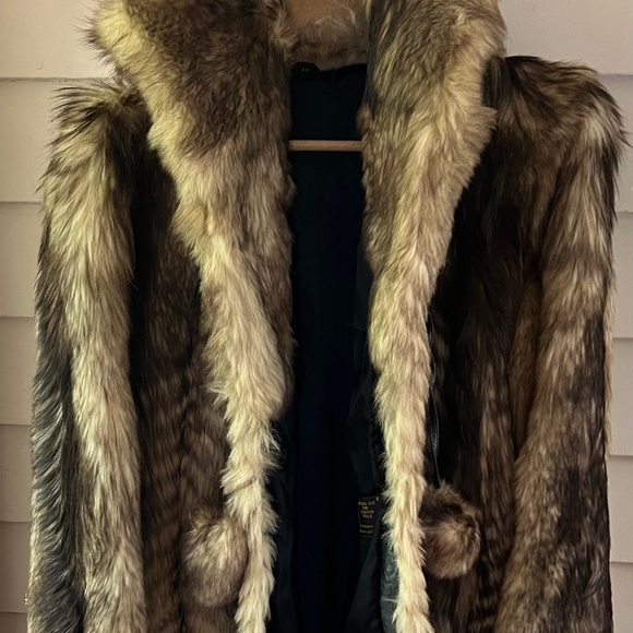 Echt Pelz | Jackets & Coats | Echt Pelz Fox Full Length Hooded Fur Coat ...